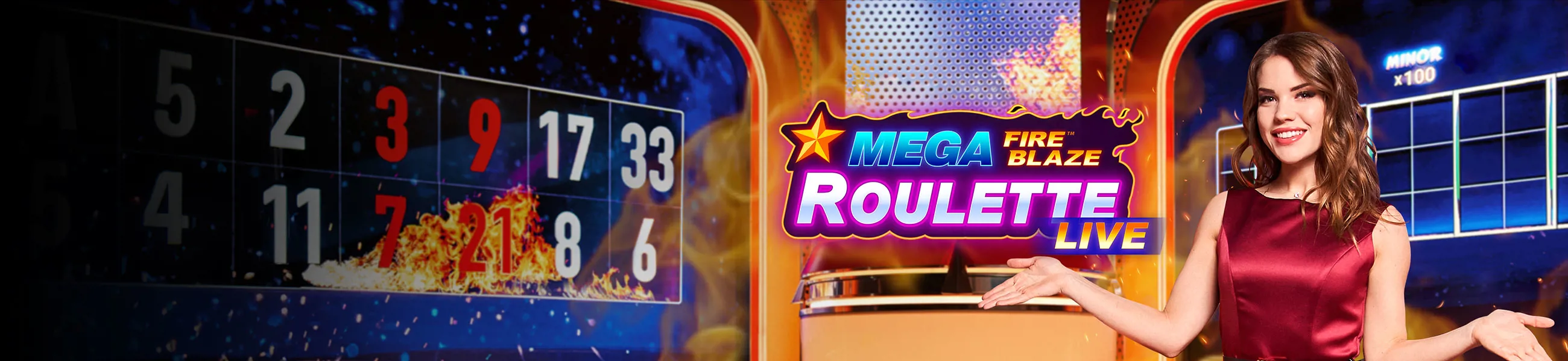 Mega Fire Blaze Roulette Live